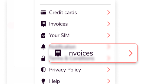 How do I see my latest invoice? – Tello