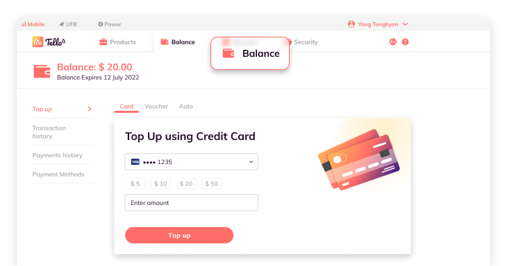 How do I top up using auto top up? – Tello