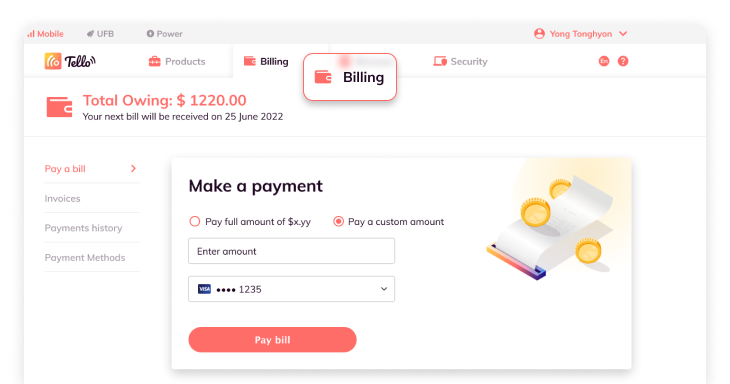 How do I make a payment to my outstanding balance? – Tello